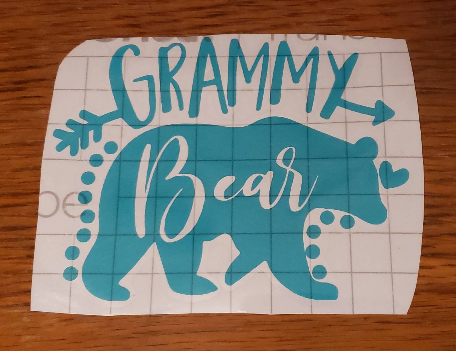 Grammy Bear Decal - Etsy