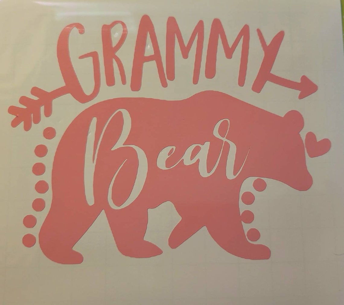 Grammy Bear Decal - Etsy