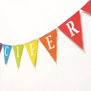 Bunting Lucifer. Banners. Fabric Bunting. Lucifer Rising. Kenneth Anger ...