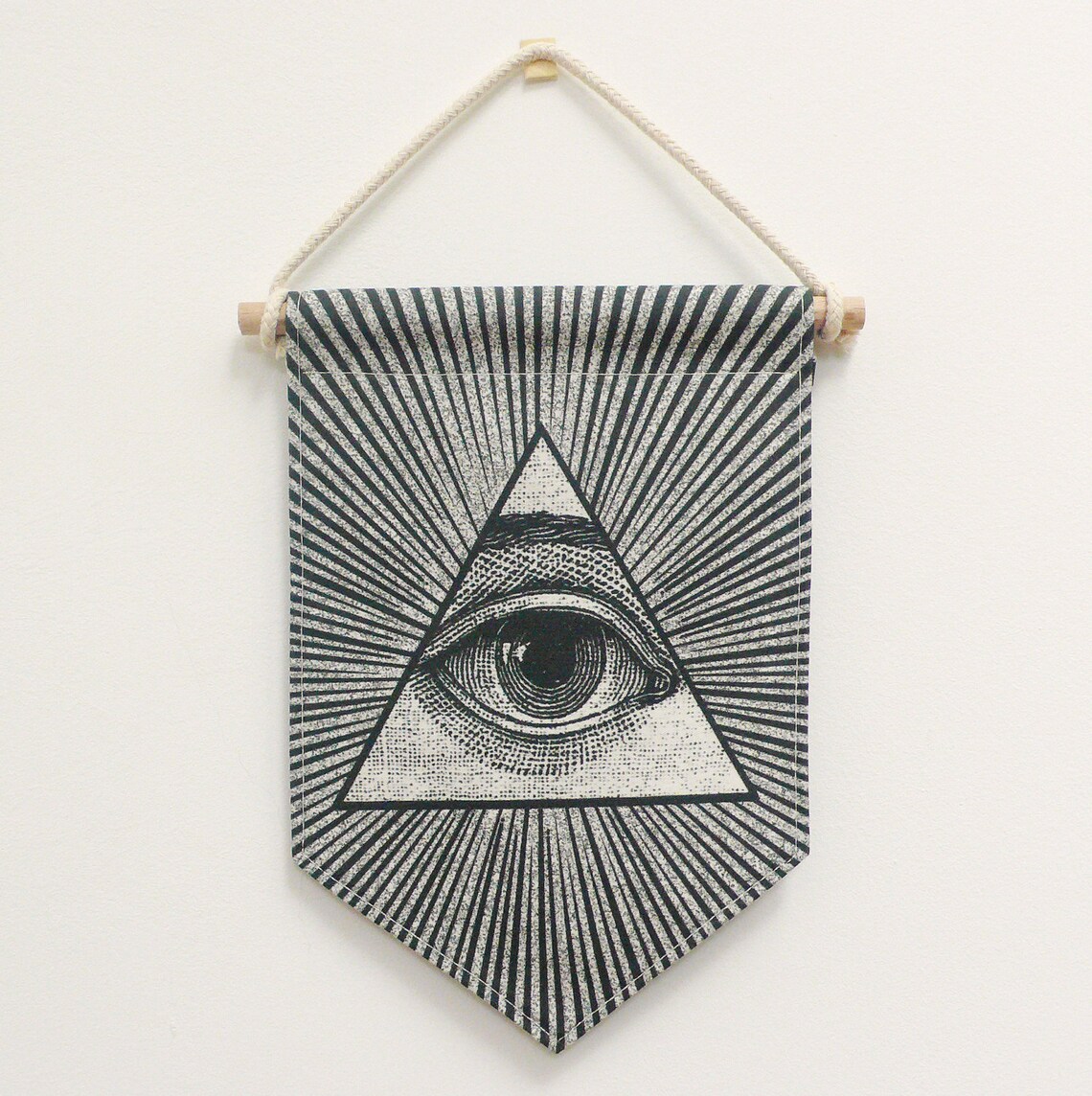 Flag Banner All-seeying Eye. Fabric Sign. Wall Art Print. - Etsy