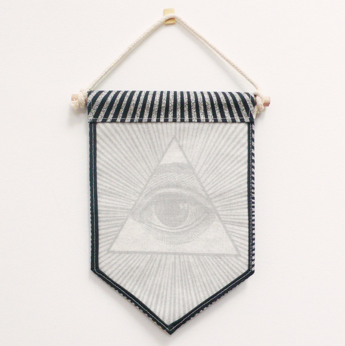 Flag Banner All-seeying eye. Fabric sign. Wall Art Print. | Etsy