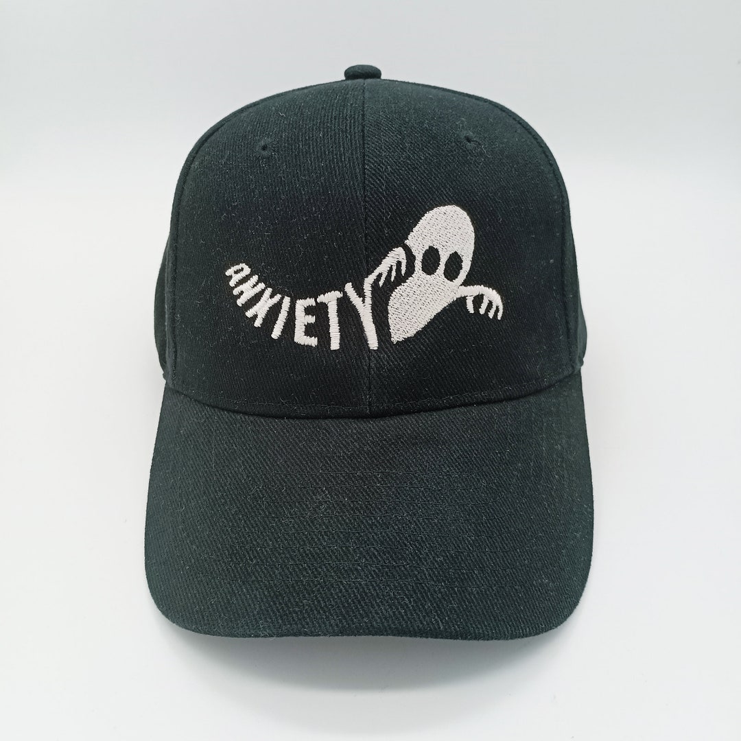 Anxiety Cap / Hats / Caps / Fun Caps / Black Cap - Etsy