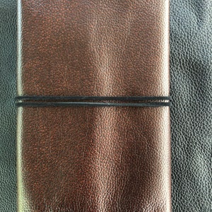 Dark Brown Leather Journal Cover With Journal Insert 5"x8" - Etsy