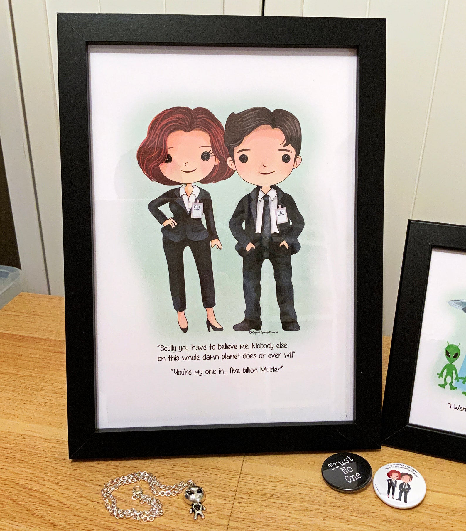 The X Files Print, Wall Art, Framed Art, Framed Prints, Gift Idea, Made ...