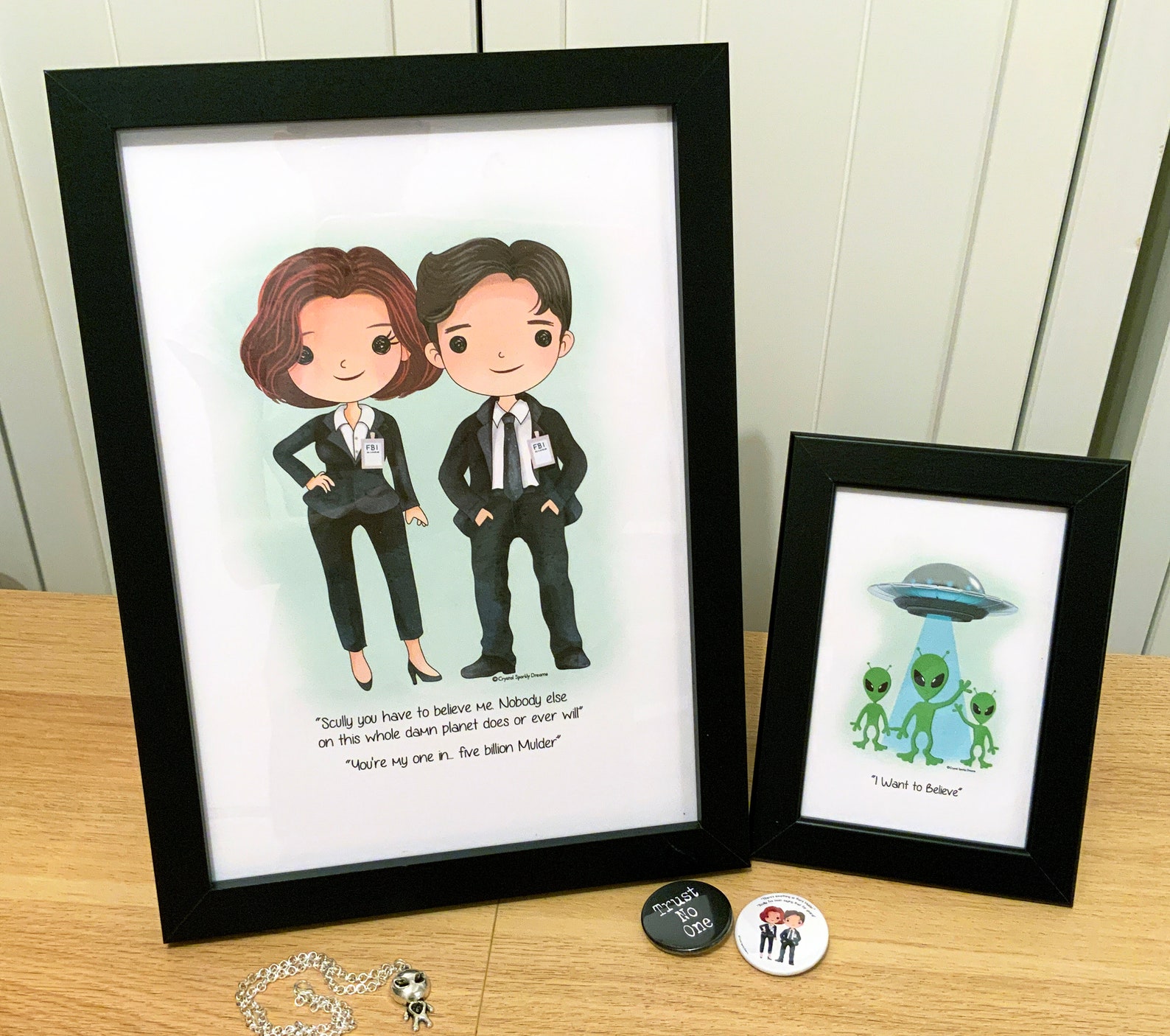 The X Files Print Wall art framed art framed prints gift | Etsy