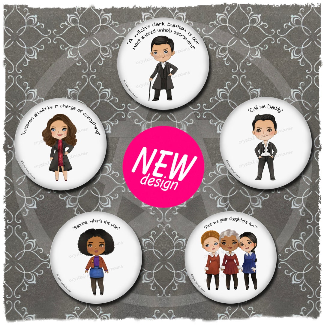 Sabrina Themed Pin Badges, Made to Order, Fandom Quote, Teen Witch, Tv ...