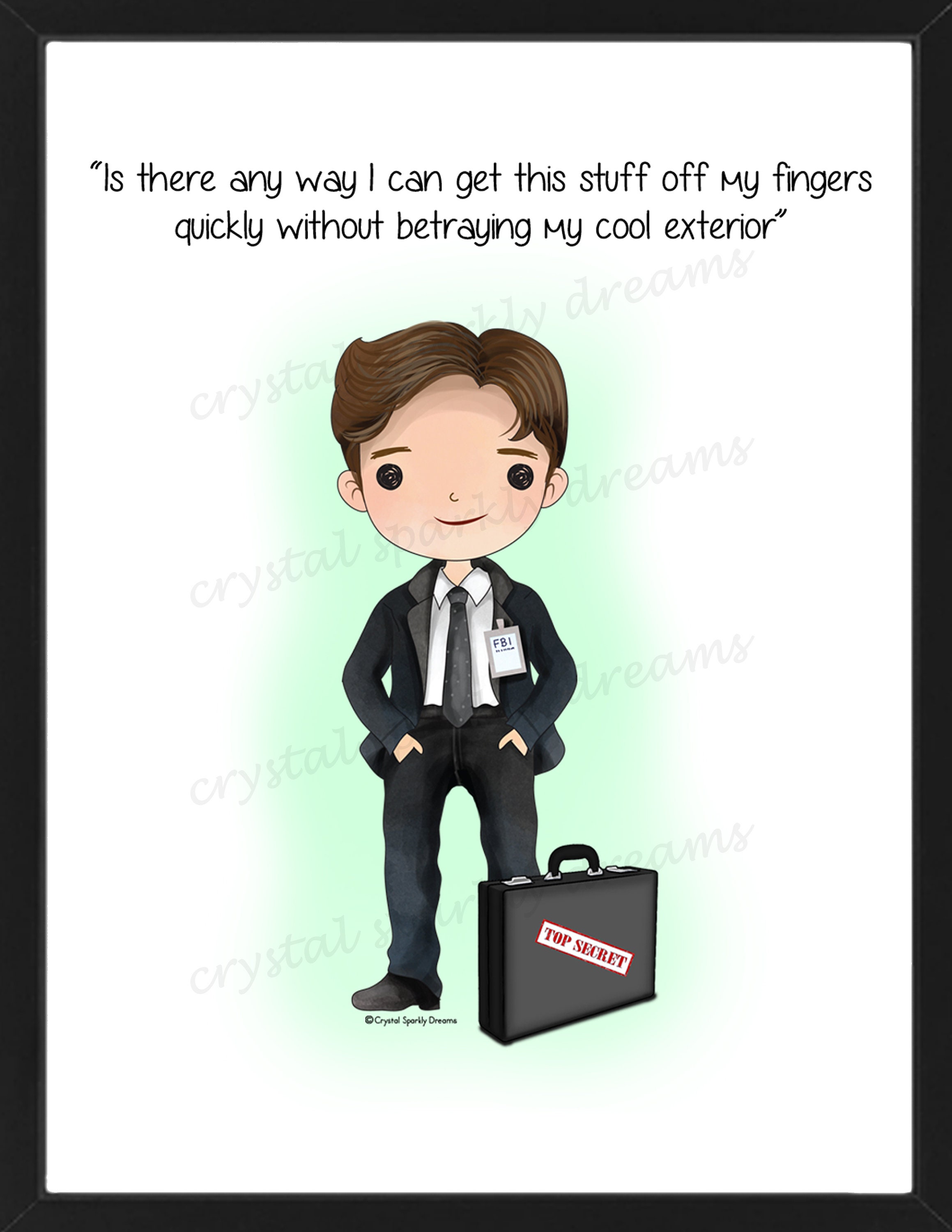 The X Files Print, Wall Art, Framed Art, Framed Prints, Gift Idea, Made ...