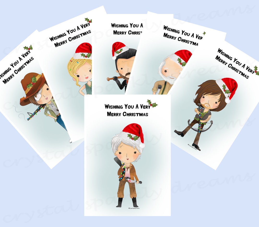 Walking Dead Christmas Cards, Christmas Gift Idea, Walking Dead ...