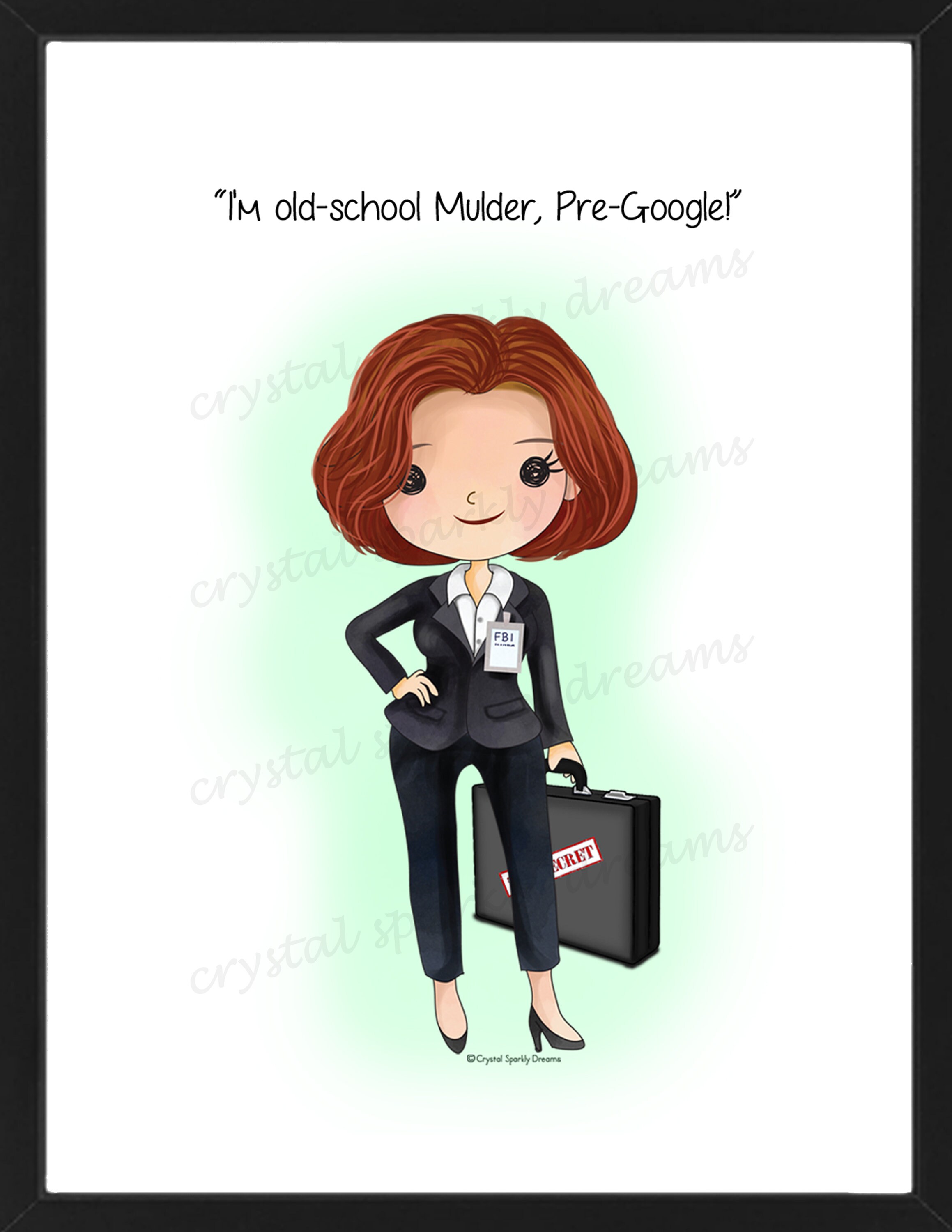 The X Files Print, Wall Art, Framed Art, Framed Prints, Gift Idea, Made ...