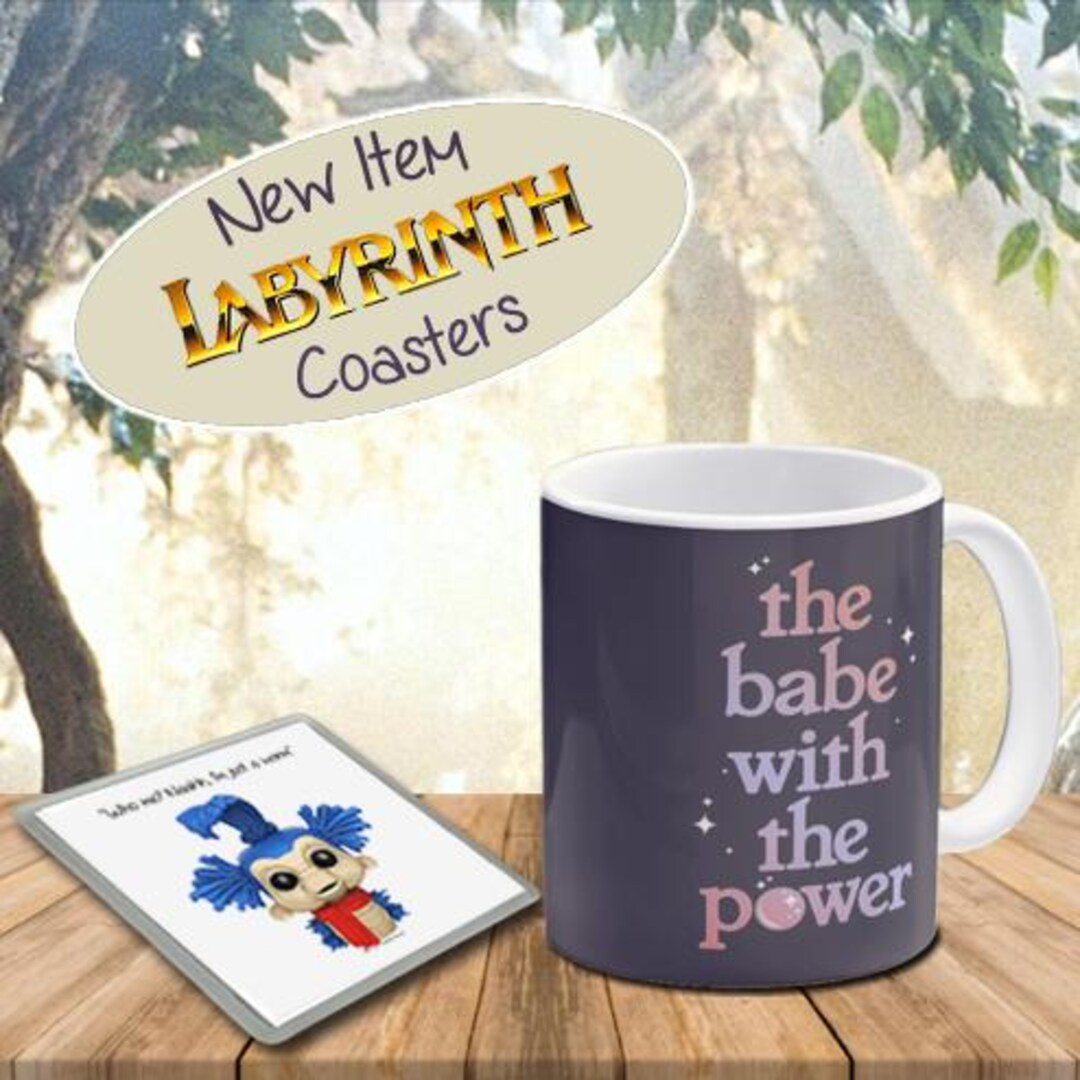 NEW Labyrinth Themed Coaster, Made to Order, Fandom Quote, Gift, Movie ...