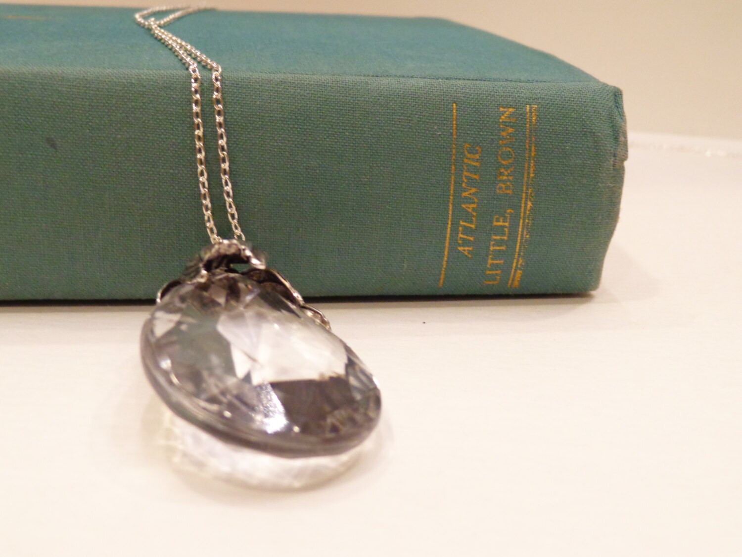 Large Crystal Pendant Necklace - Etsy