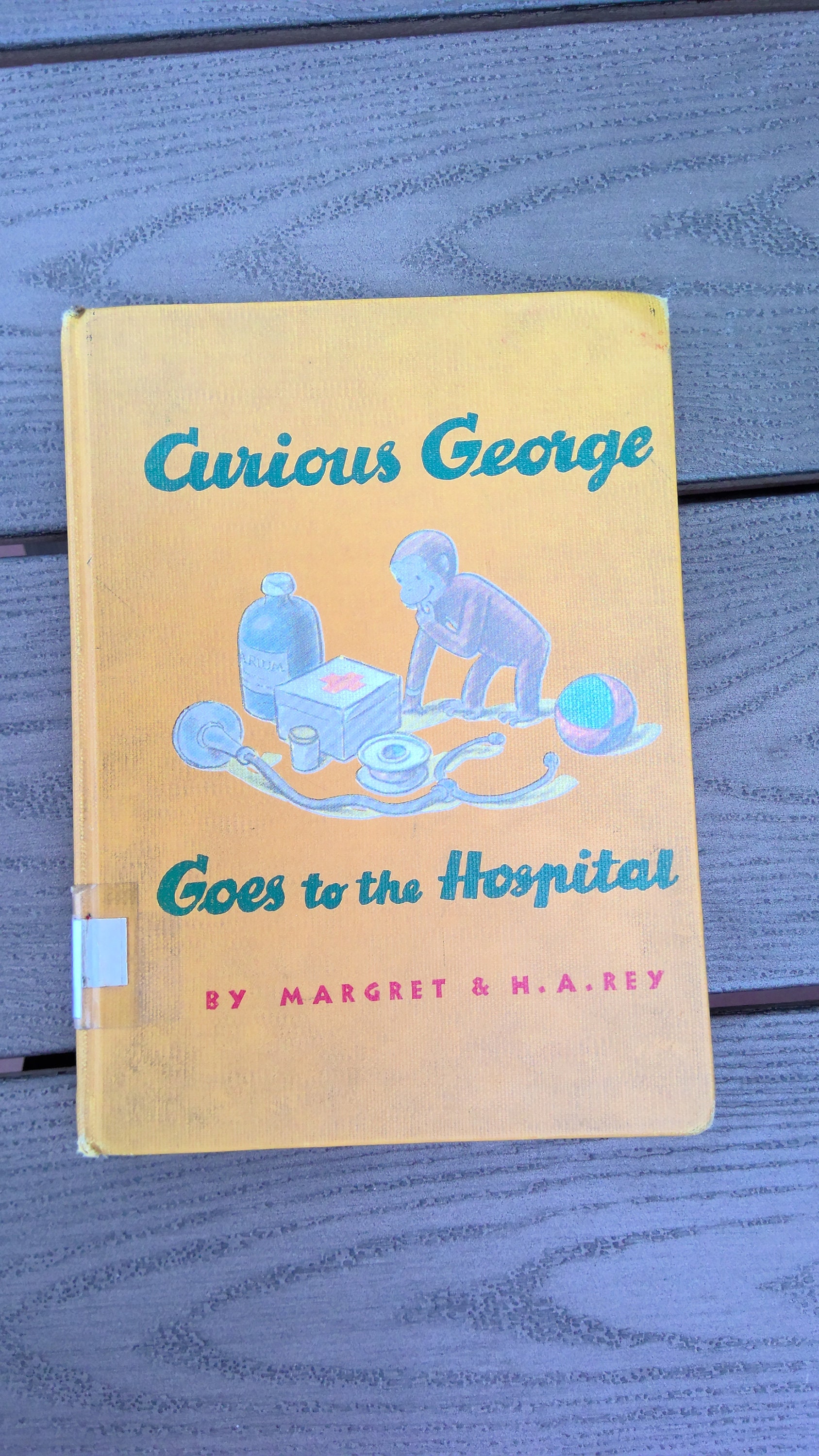Vintage Hardcover Curious George Goes to the Hospital Book - Etsy