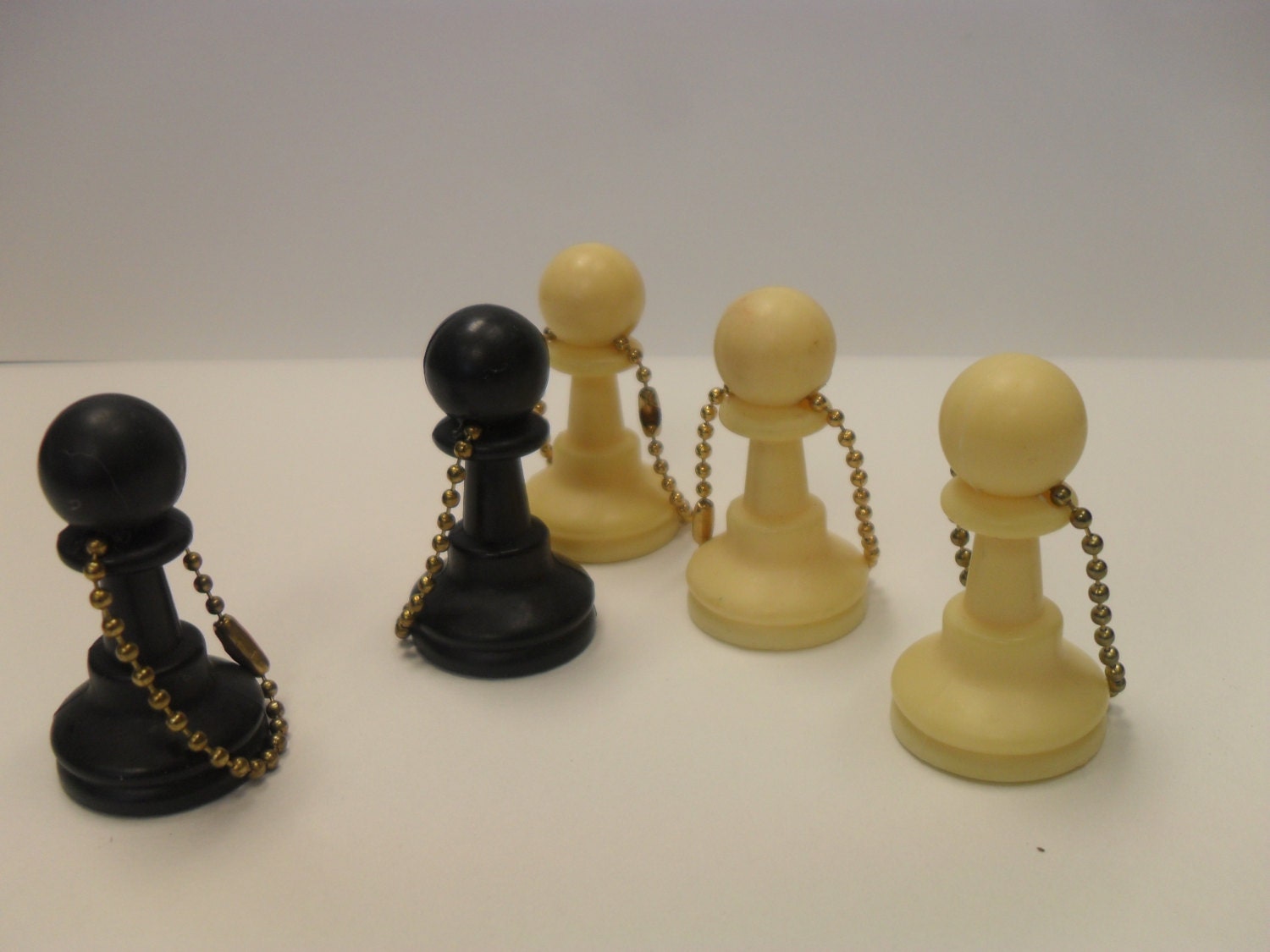 Black or White Pawn Chess Piece Keychain - Etsy