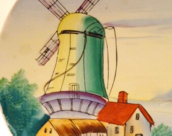 Japan Windmill Plate - Etsy
