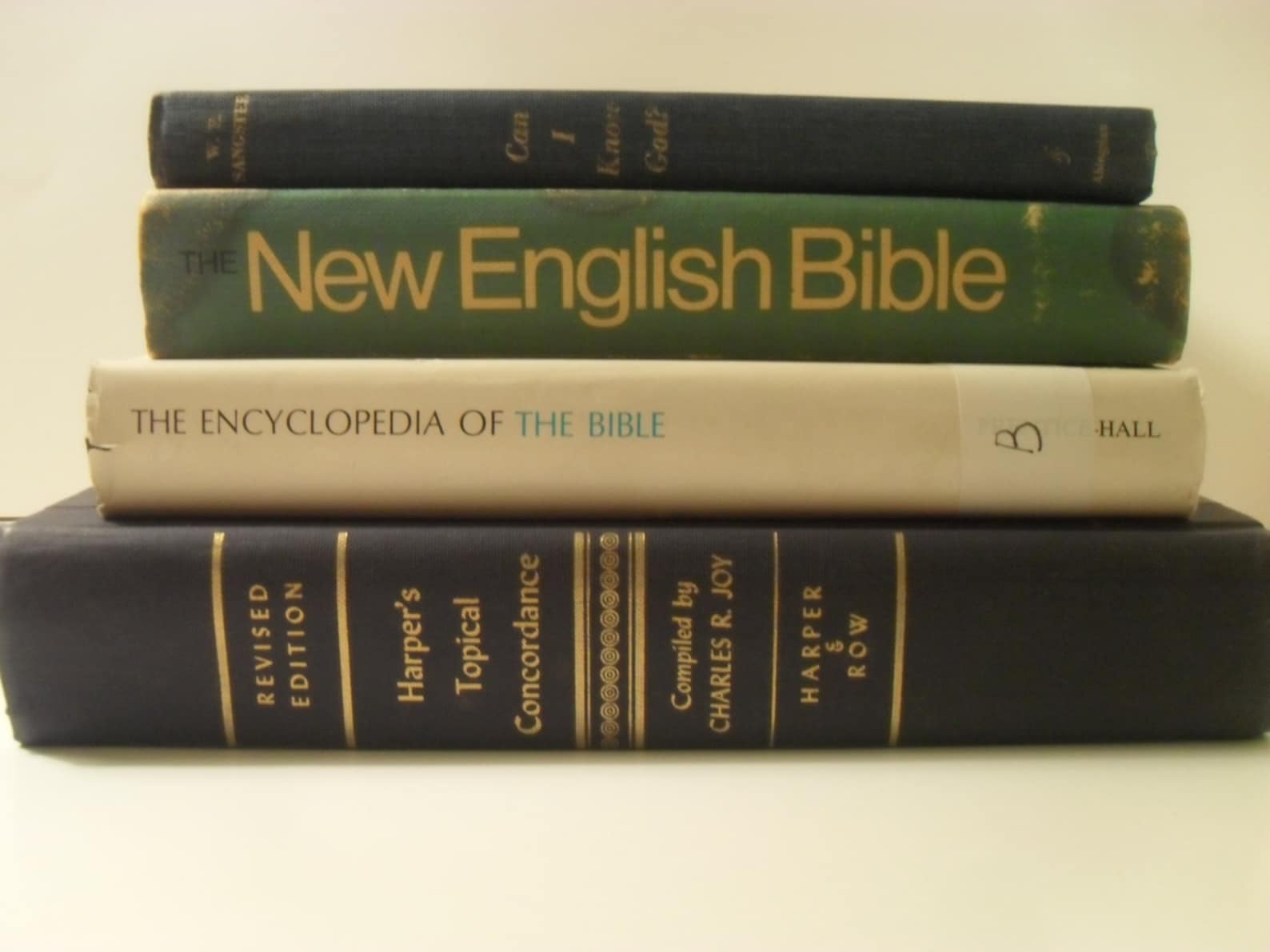 Set of Vintage Biblical Reference Books, Bible, and Sermon Collection ...