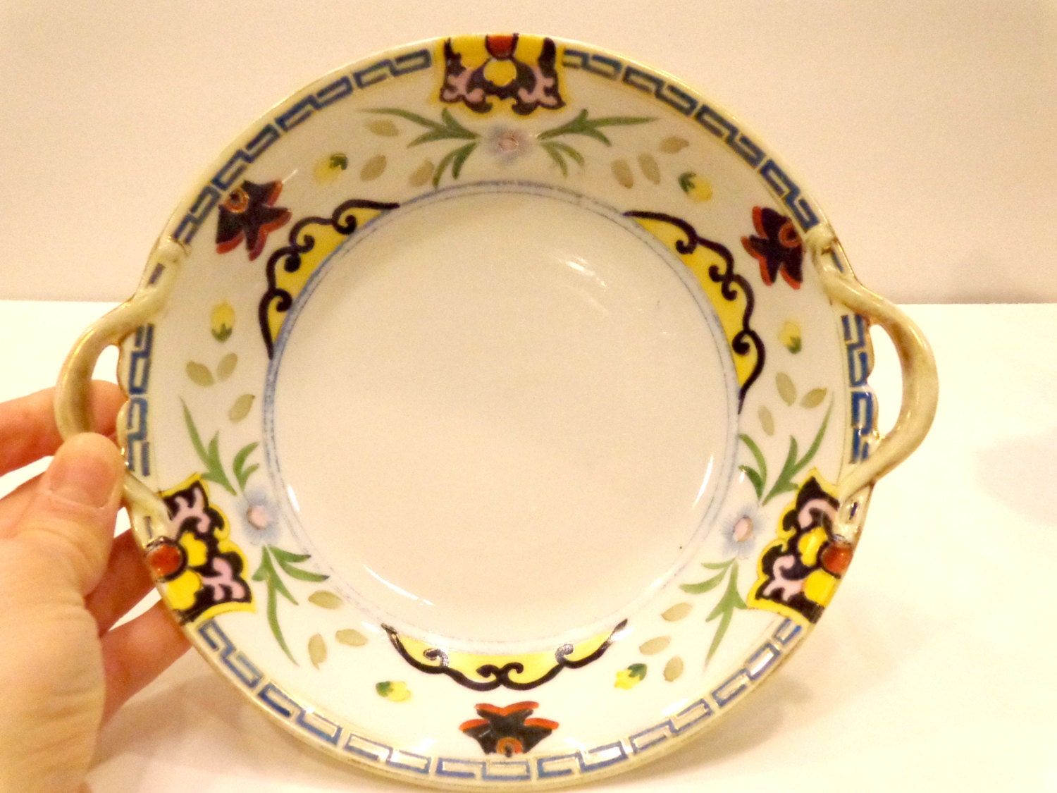 Hand-painted Nippon Serving Bowl - Etsy