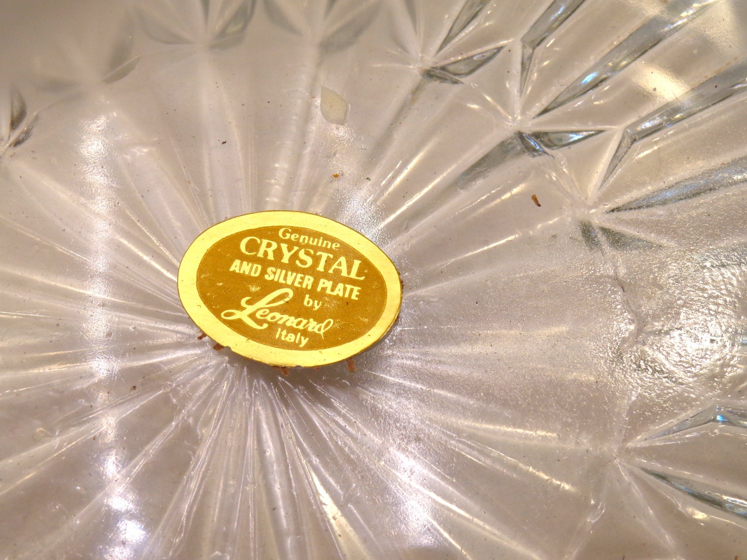 Vintage Salad Set-crystal and Silver-plate Salad Set - Etsy