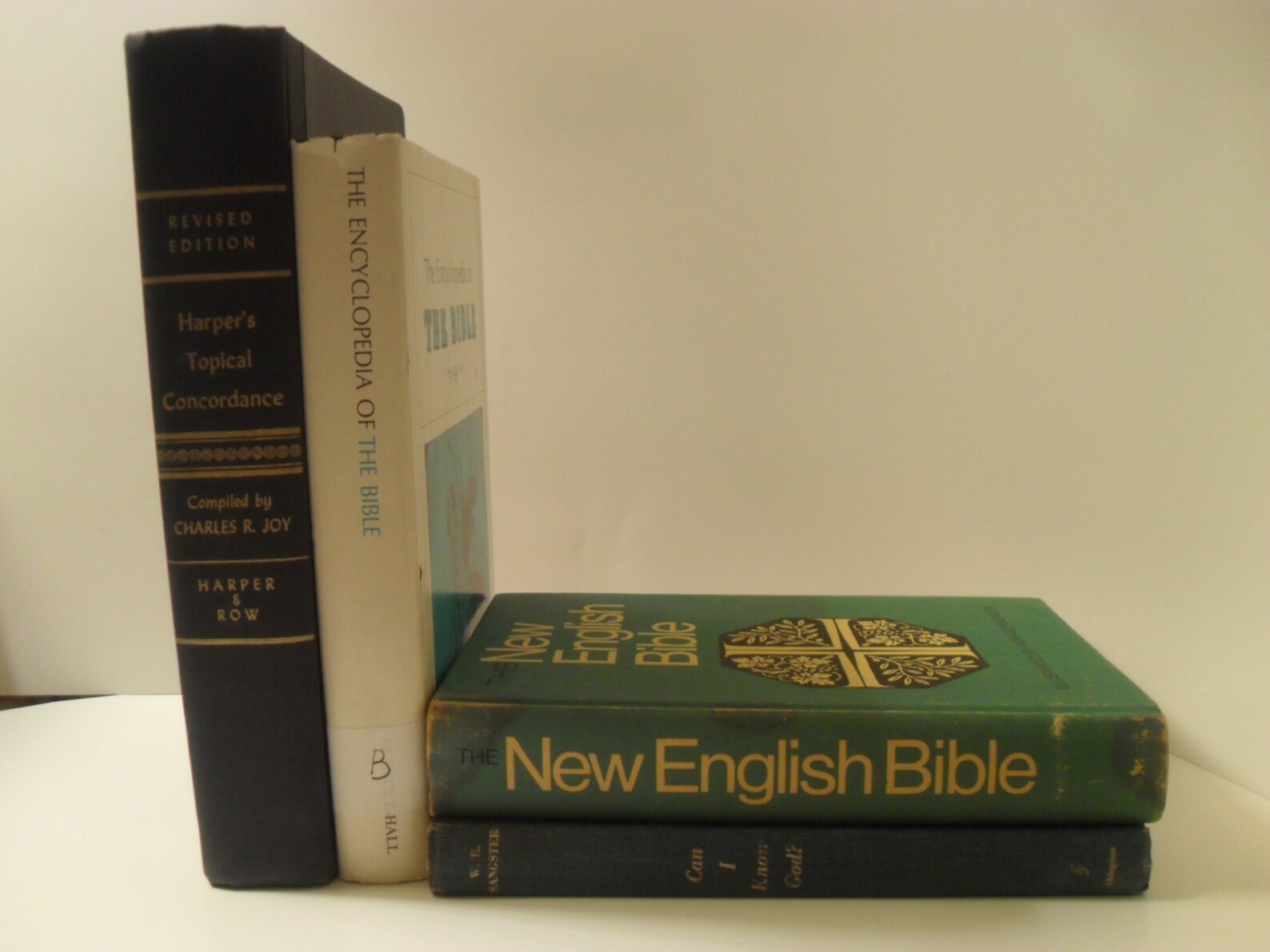 Set of Vintage Biblical Reference Books, Bible, and Sermon Collection ...