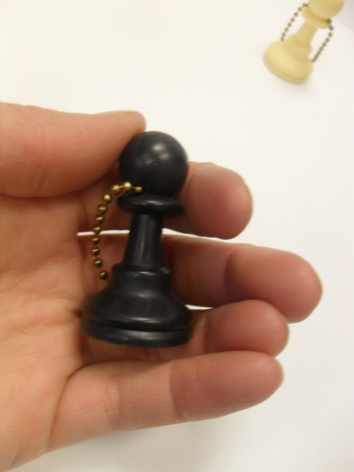 Black or White Pawn Chess Piece Keychain - Etsy