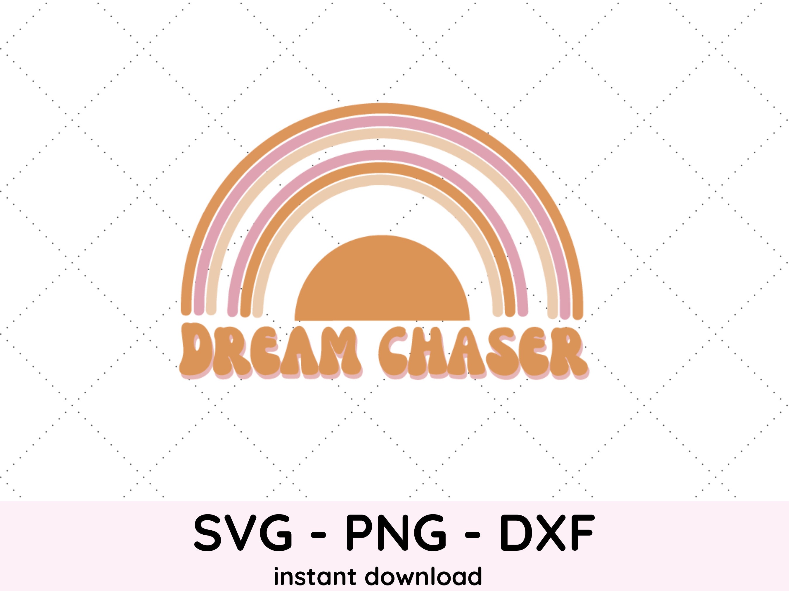 Dream Chaser SVG, Boho Rainbow SVG, Rainbow Print for Sublimation - Etsy