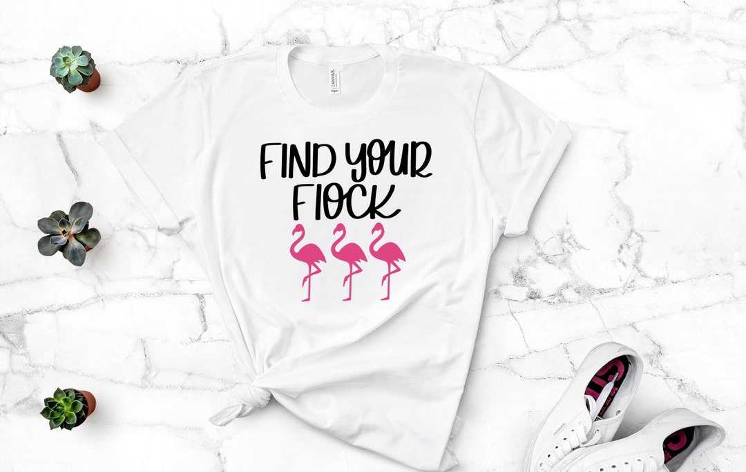 Flamingo SVG, Bird SVG, Find Your Flock SVG, Flamingo Cut File, Bird ...