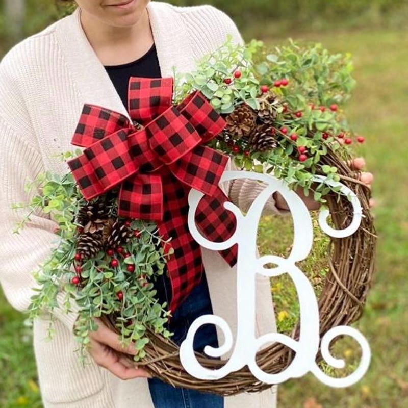 Letter Wreaths - Etsy