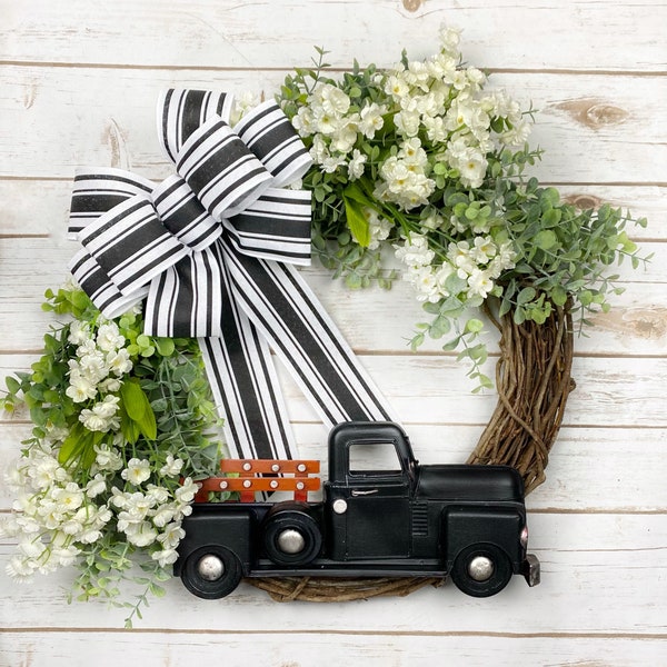Farmhouse Spring Wreath - Etsy