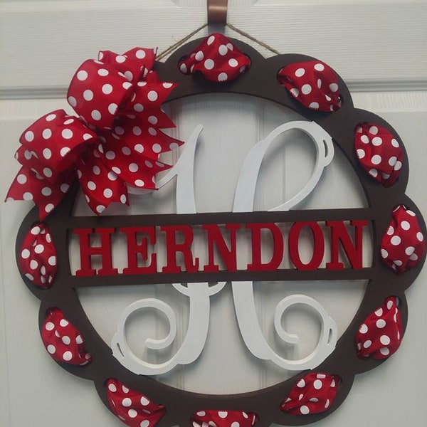 Ribbon Door Wreath - Etsy
