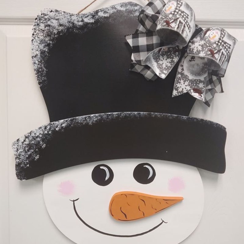 Snowman Head Wreath - Etsy