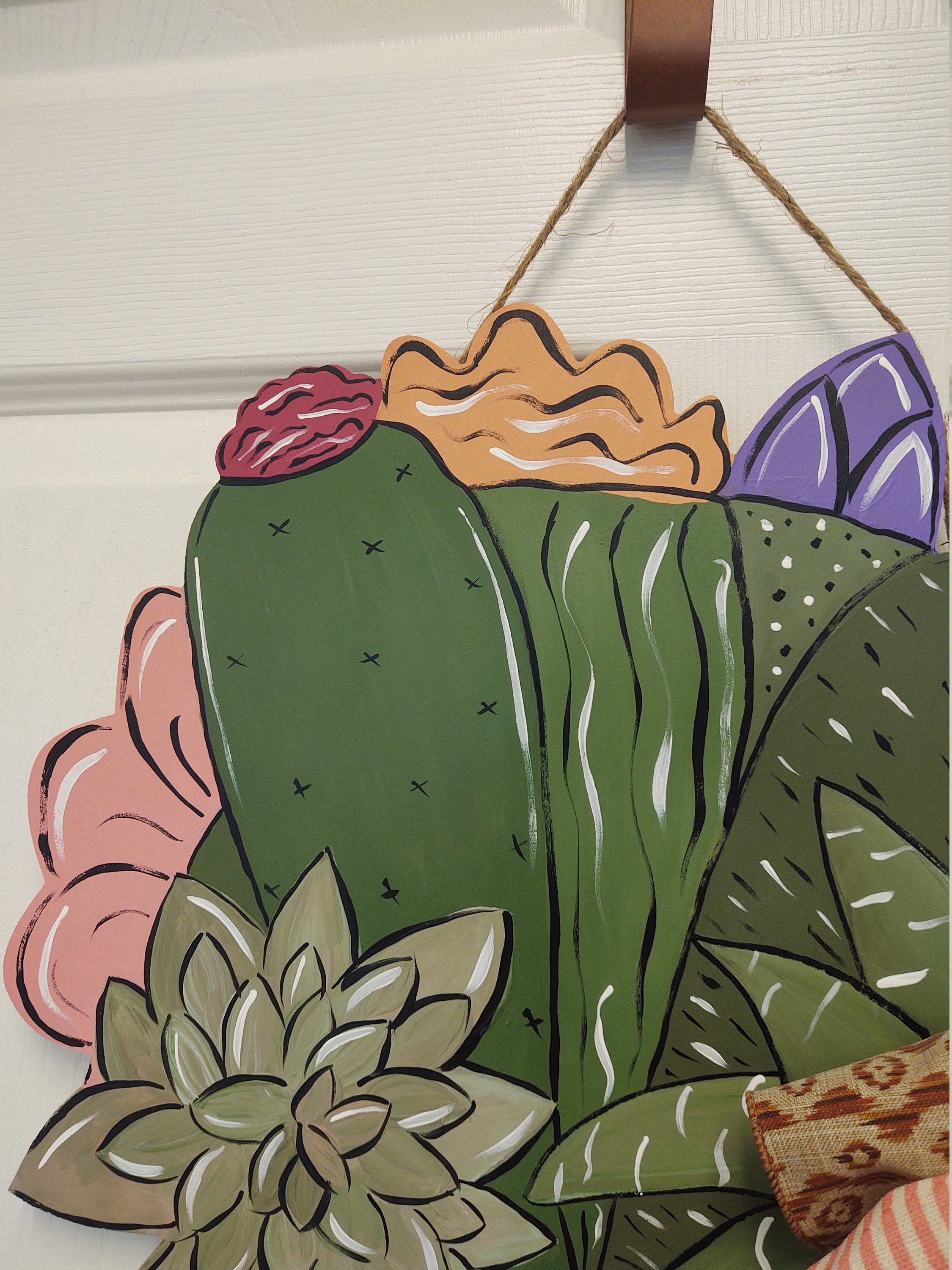 Succulent Door Hanger Hello - Etsy
