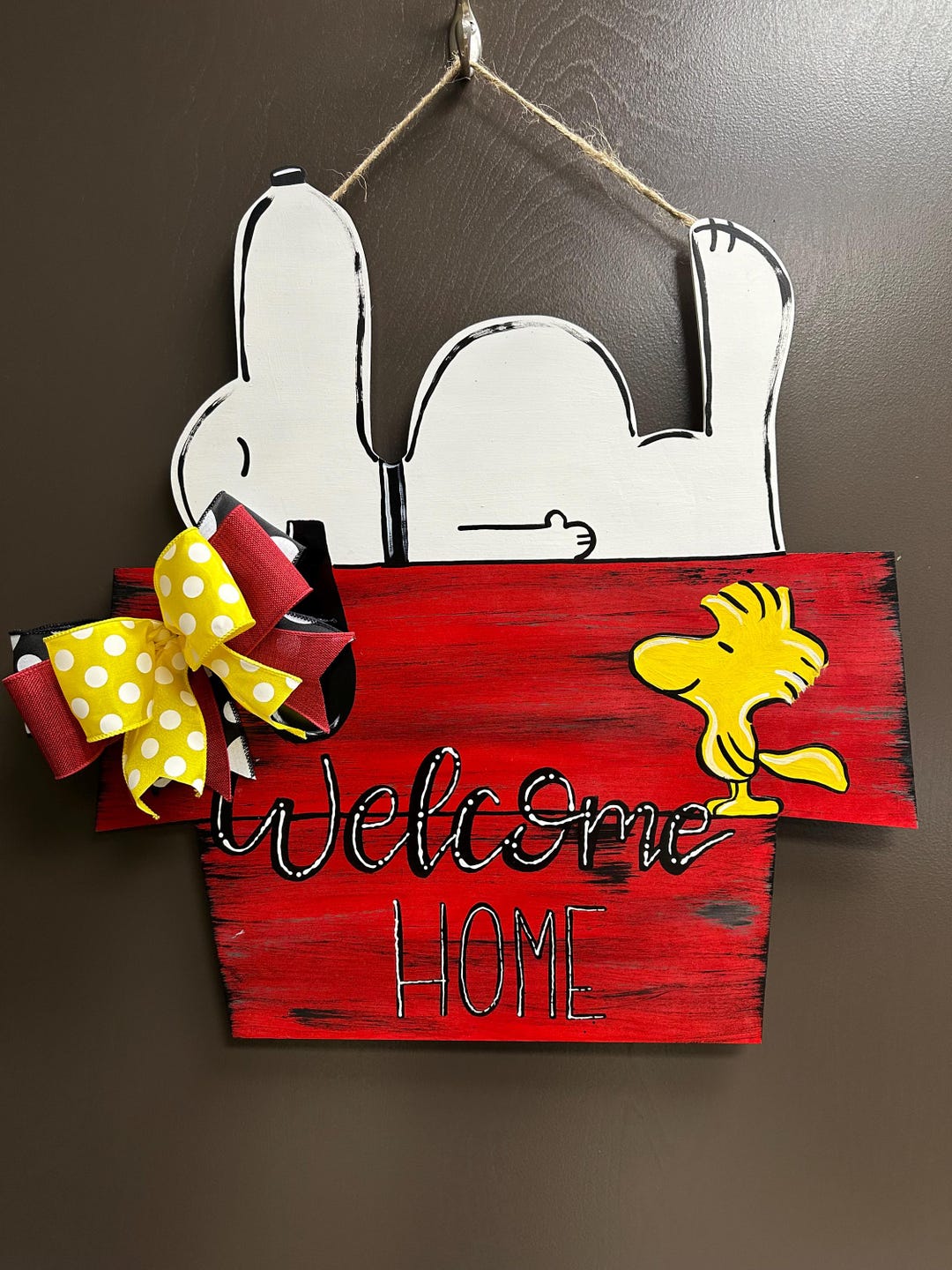 Snoopy Woodstock Door Hanger - Etsy