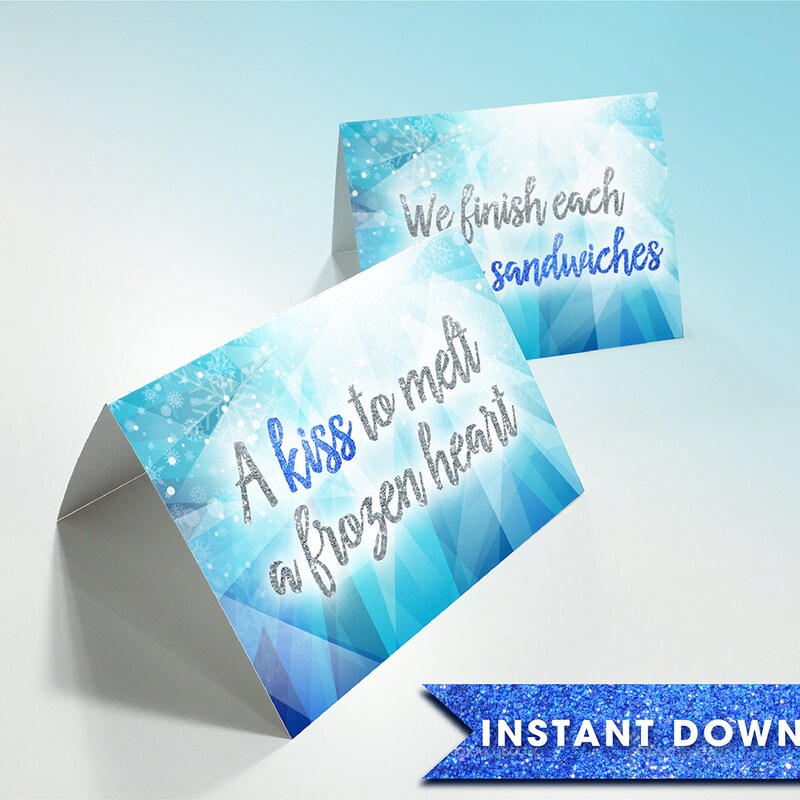 Frozen Place Cards - Etsy