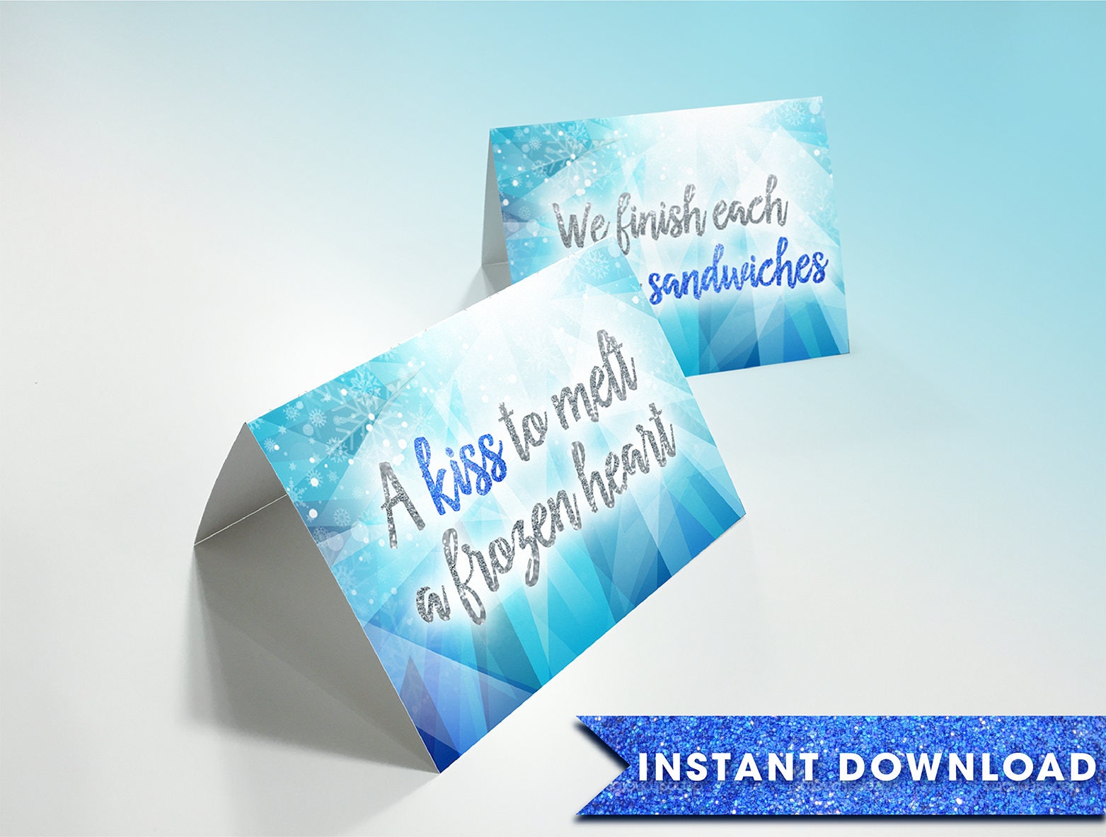 Frozen Table Name Cards