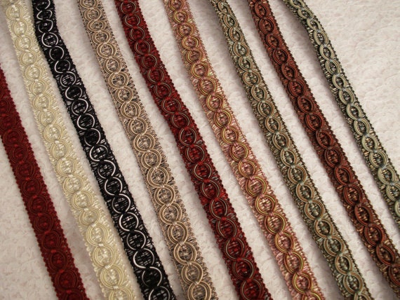 Woven Circle Braid Trim 3/4 Wide 2 YARDS Trim for - Etsy