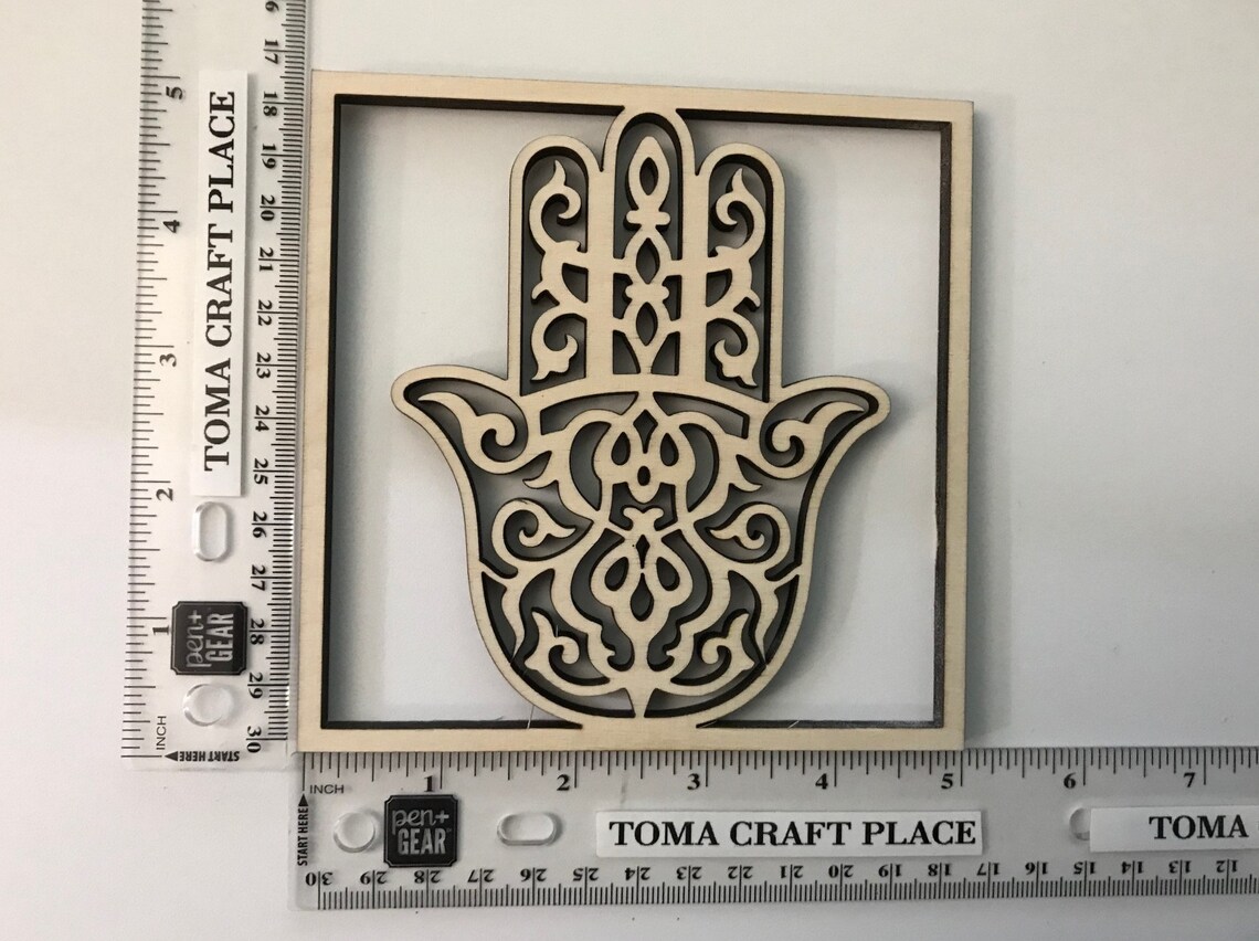 Wood Hamsa Hand Set, 3 PIECES, Hand of Fatima, Spiritual Home Decor ...