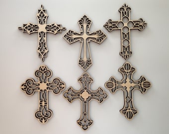 Laser Cut Wood Cross - Etsy
