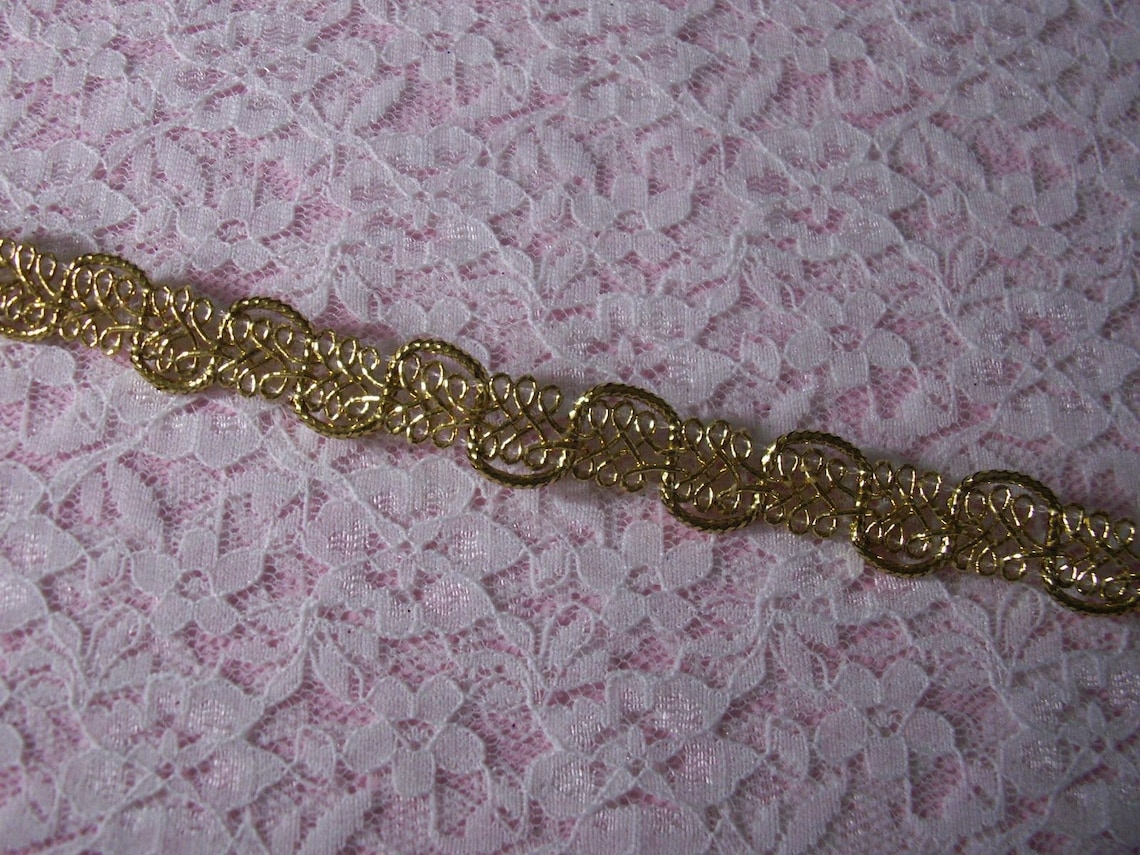 Metallic Braid Trim Gold Silver 1/2 Wide Christmas | Etsy