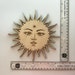 Wood Sun Face, Laser Cut and Engraved Wood, Celestial Wall Art, Home ...