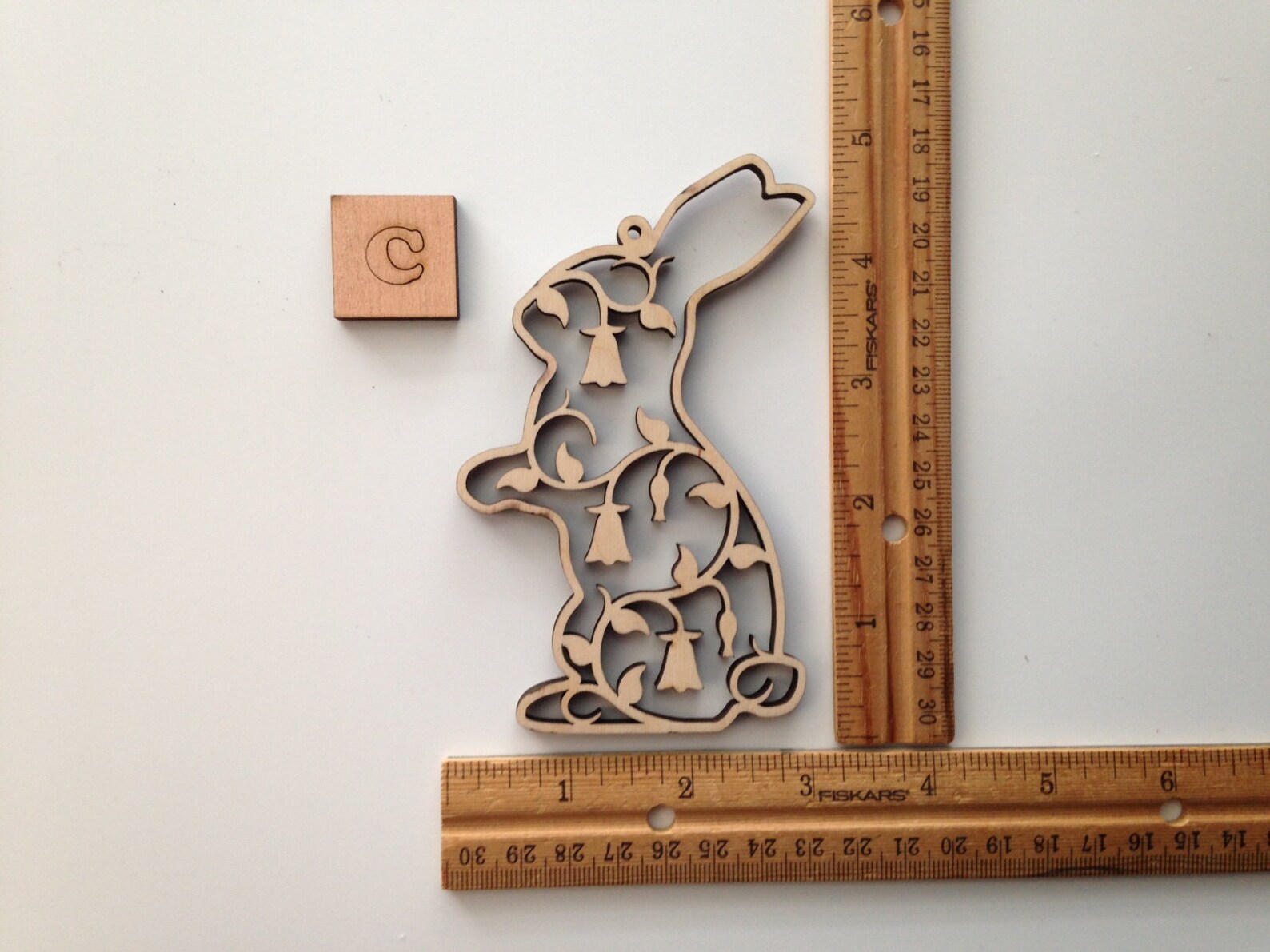 Wooden Bunny Rabbits, 6 PIECES, Laser Cut Wood Shapes, Easter ...