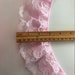 Pink Triple Ruffled Lace Trim, 3 Tier Lace for Apparel, Bridal ...