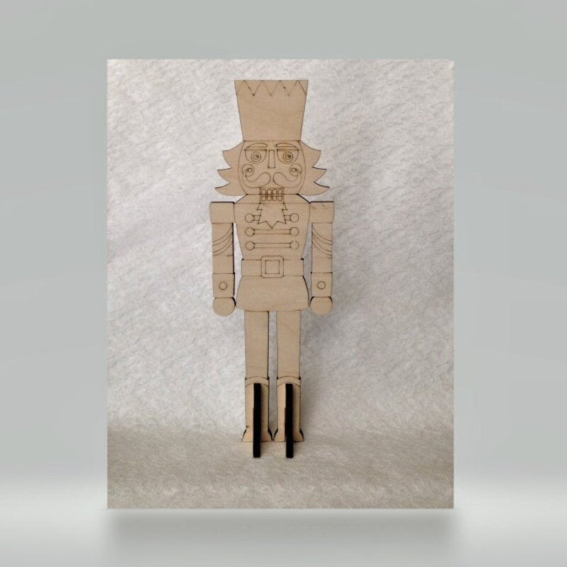 Large Unpainted Nutcracker - Etsy