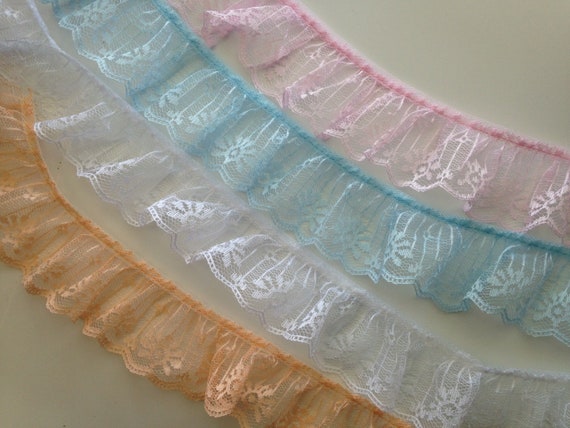 Ruffled Lace Trim 2 Wide Lace Trim for Apparel Bridal - Etsy