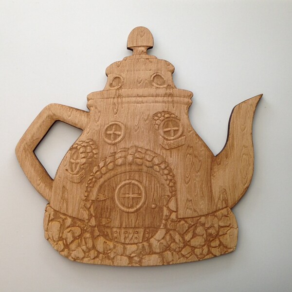Wooden Teapot - Etsy