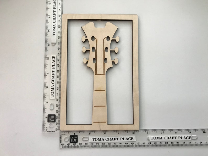 Wood Guitar Neck, Laser Cut Wood Shapes, Decorative Woodcraft, Music ...