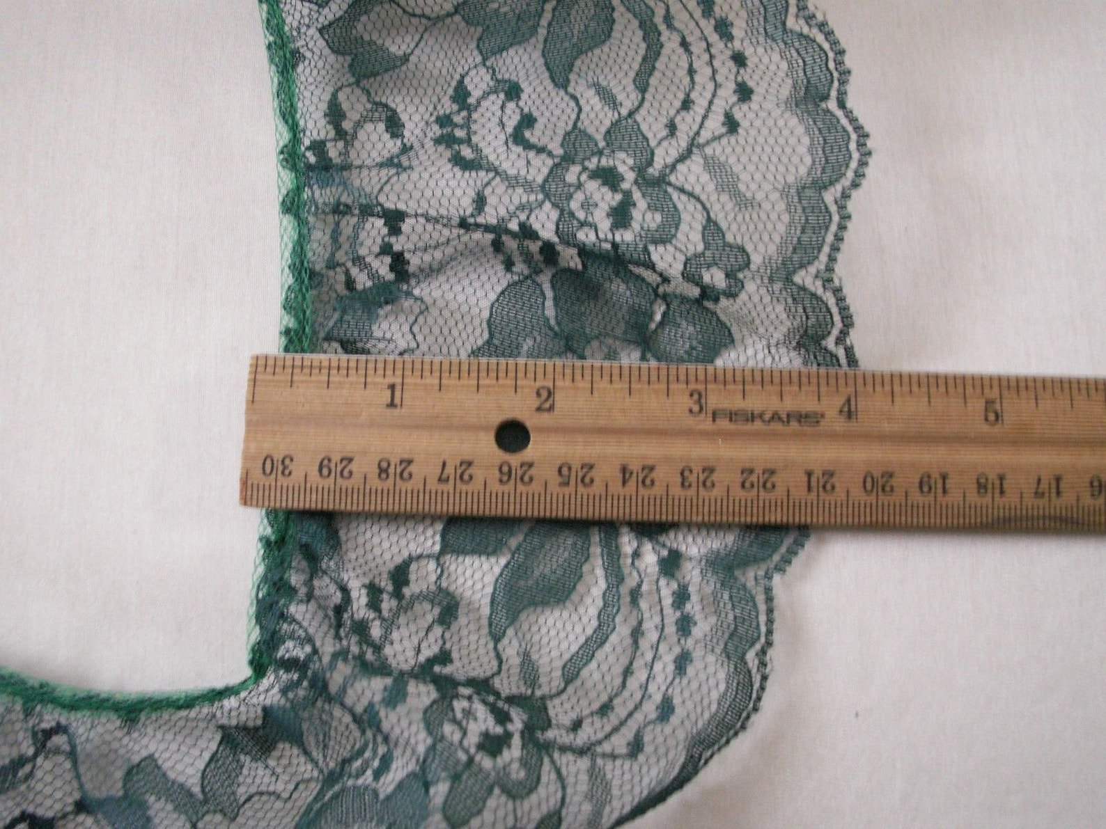 Hunter Green Ruffled Lace Trim 4 Wide 3 YARDS Lace - Etsy