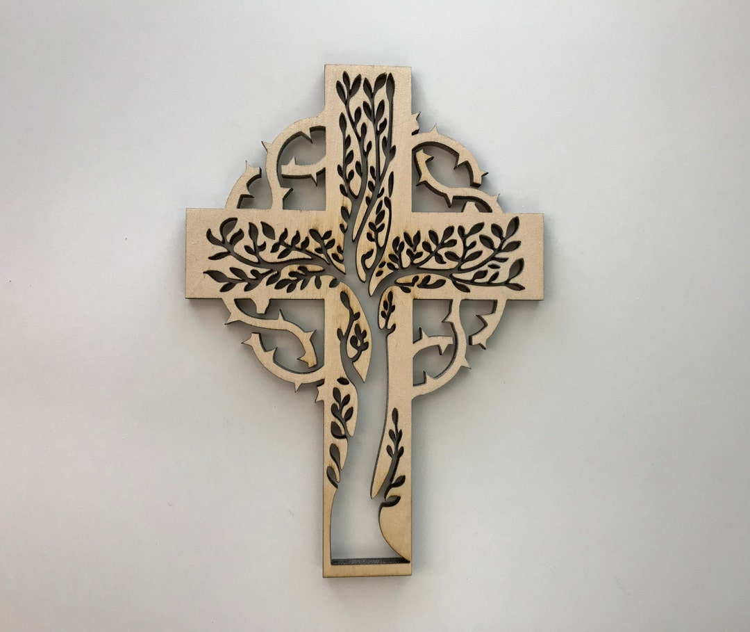 Wooden Cross, Laser Cut Wood, Wedding, Anniversary, Religious, Home ...