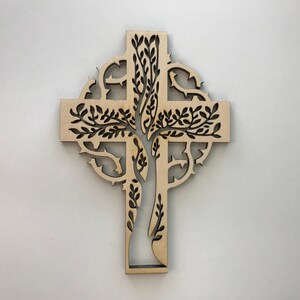 Wooden Cross, Laser Cut Wood, Wedding, Anniversary, Religious, Home ...