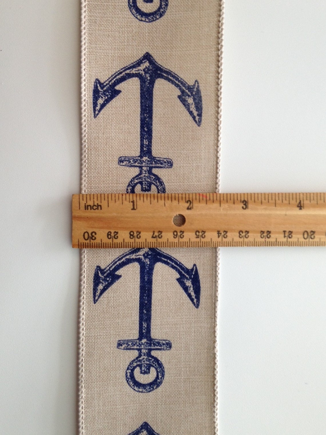 Anchor Ribbon 2 1/2 Wide Decorative Wired Ribbon for - Etsy