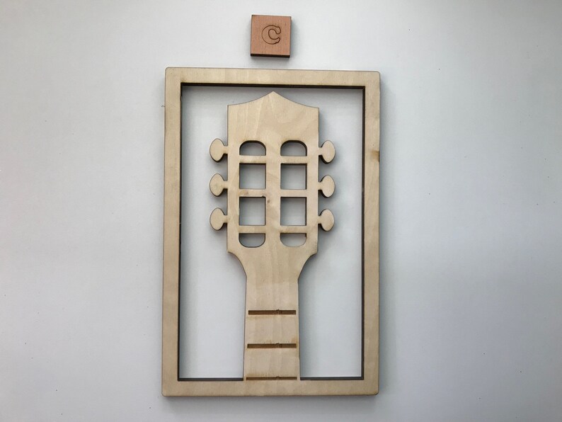 Wood Guitar Neck, Laser Cut Wood Shapes, Decorative Woodcraft, Music ...