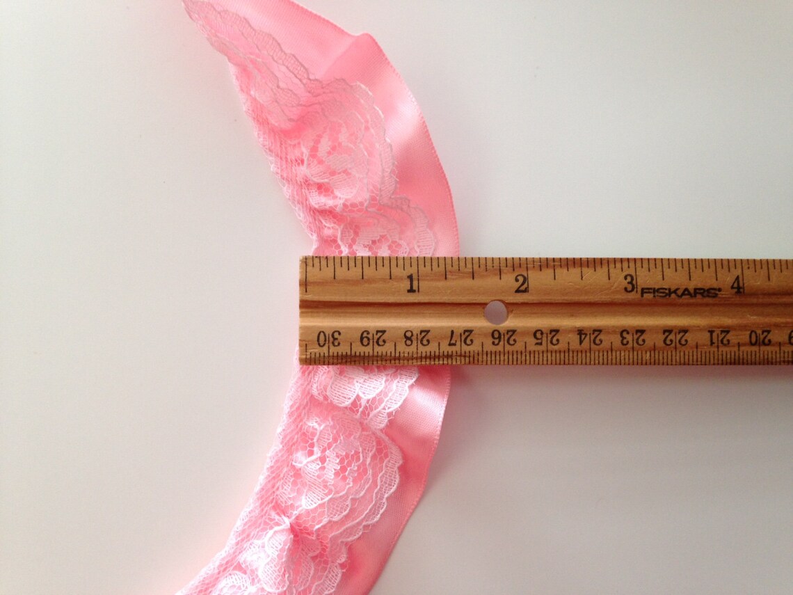 Pink Gathered Lace With Ribbon Trim Apparel Lingerie Doll - Etsy